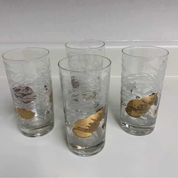 Georges Briard | Dining | 4 Seascape Seashells Modern Georges Briard ...